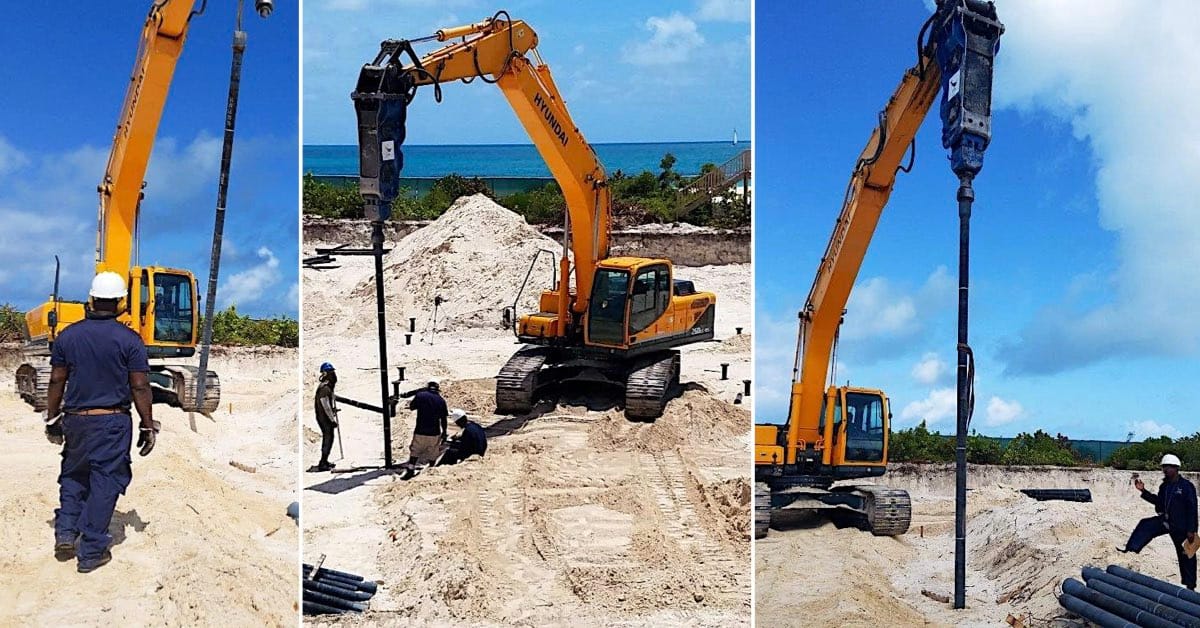 CMS | piles of innovation - onshore and inshore piling in the Caribbean.